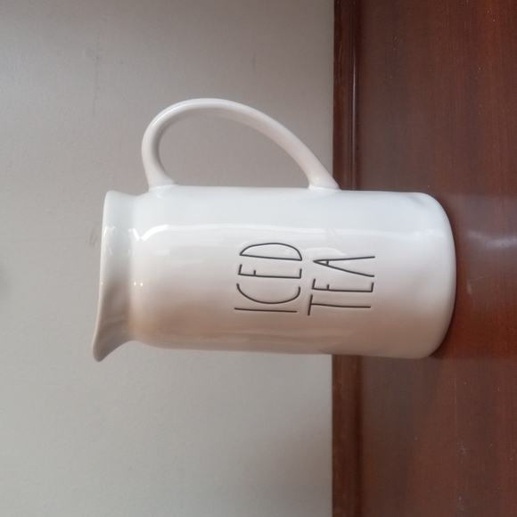 Rae Dunn | Kitchen | Rae Dunn Iced Tea Pitcher In Off White Ceramic ...